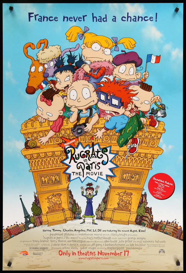 Rugrats in Paris - The Movie (2000) Original One-Sheet Movie Poster ...