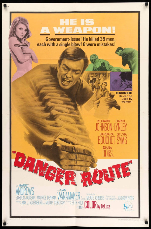 Danger Route (1967) Original One-Sheet Movie Poster - Original Film Art ...