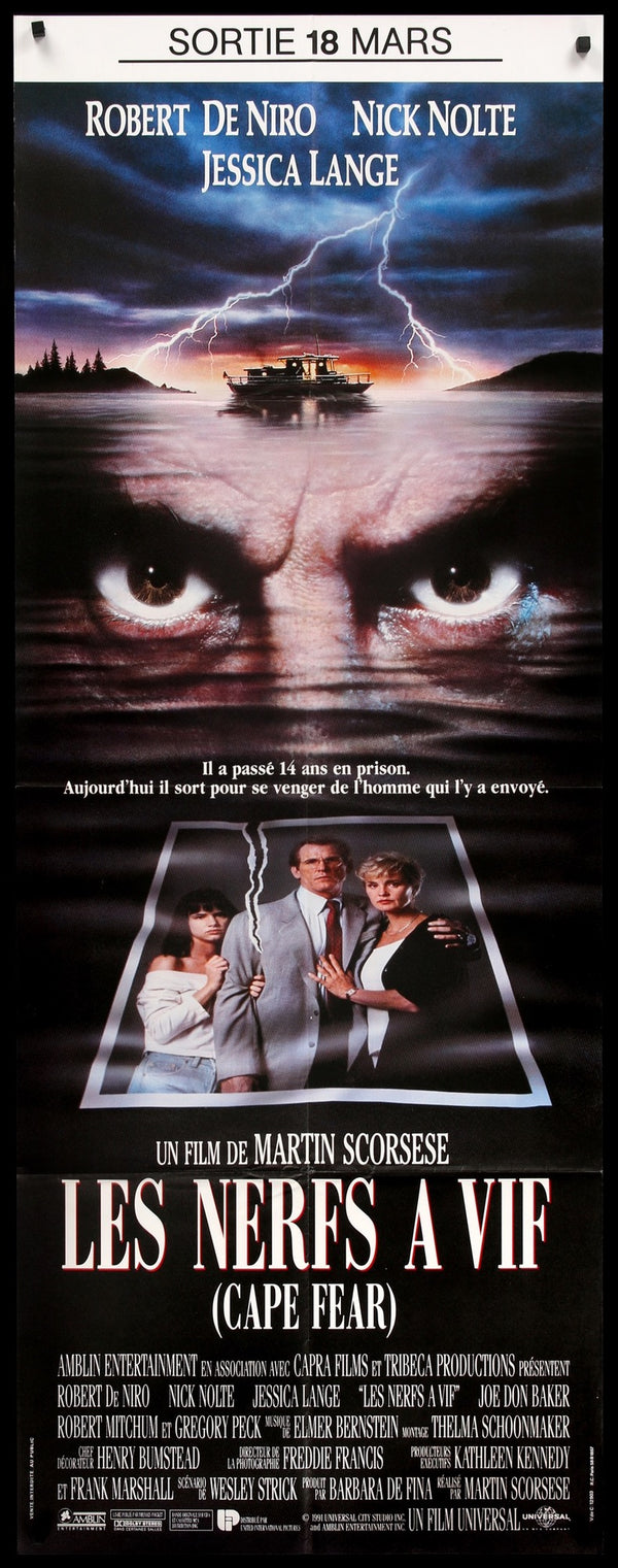Cape Fear (1991) Original French Door Panel Movie Poster - Original ...